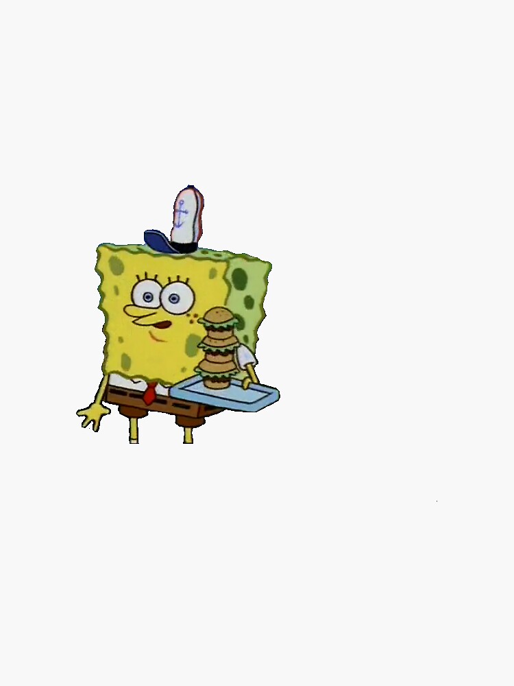 "Spongebob Disappointed Meme" Sticker for Sale by JuicyyRat | Redbubble