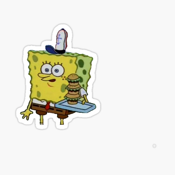 "Spongebob Disappointed Meme" Sticker for Sale by JuicyyRat | Redbubble