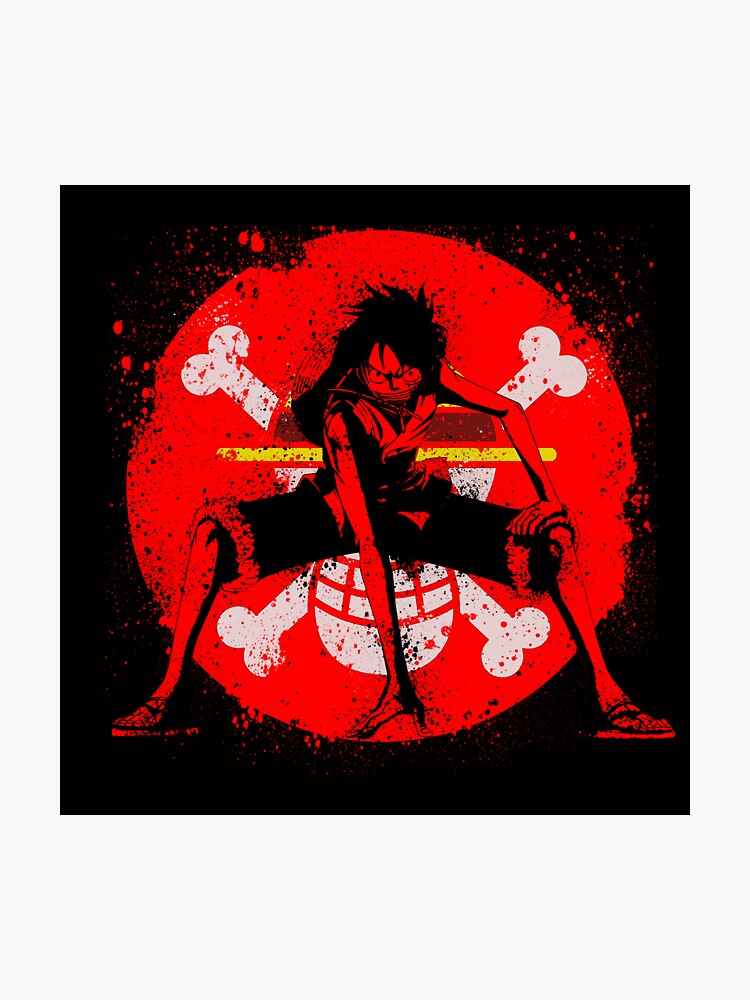 "Luffy pirate king" Sticker by echen603 | Redbubble