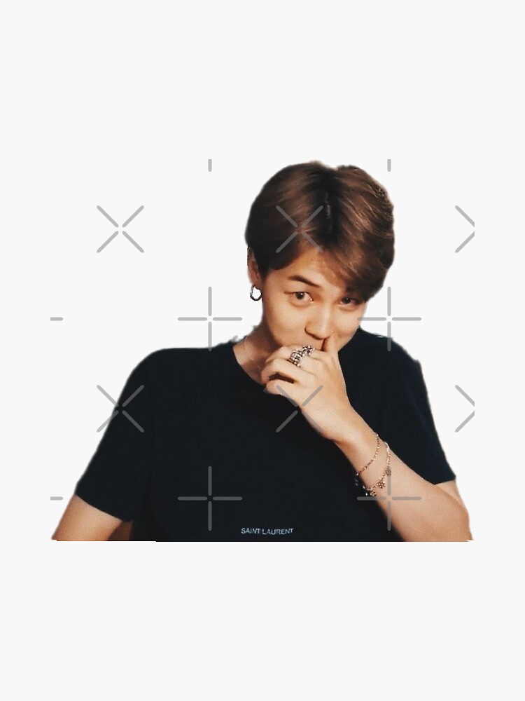 "Cute Flirty Bts Jimin Brown Hair" Sticker for Sale by selninety9 ...
