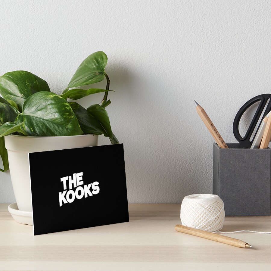 "The Kooks Logo (White)" Art Board Print by paris-lamb | Redbubble