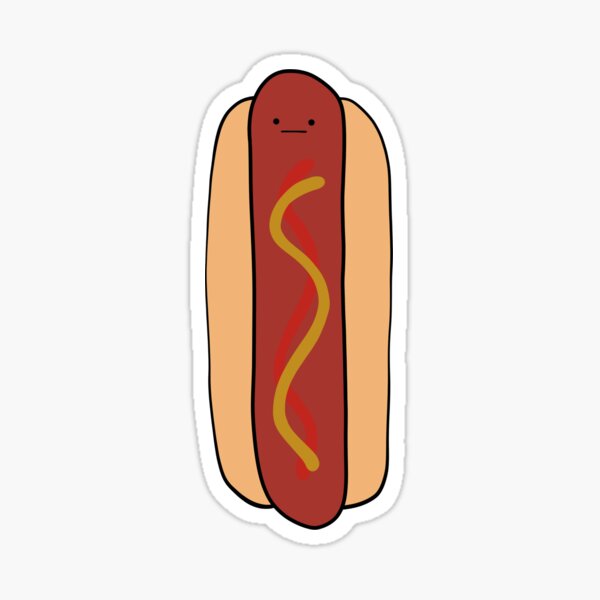 "Derpy Hot Dog" Sticker for Sale by mondae | Redbubble