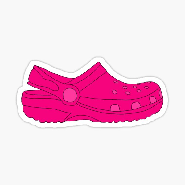 "Hot Pink Croc" Sticker for Sale by Cssens | Redbubble