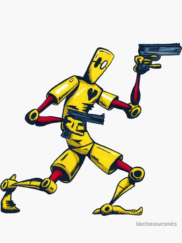 "Scud The Disposable Assassin " Sticker for Sale by blacksnowcomics ...