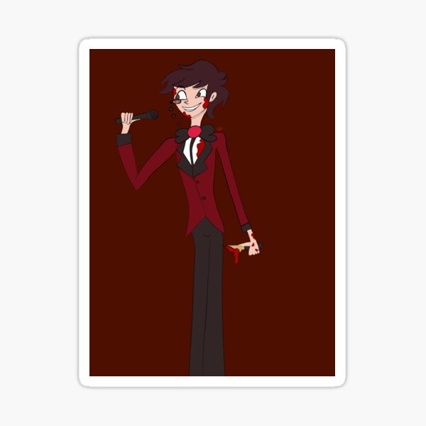 "Human alastor " Sticker by Kawaii-Senpai1 | Redbubble