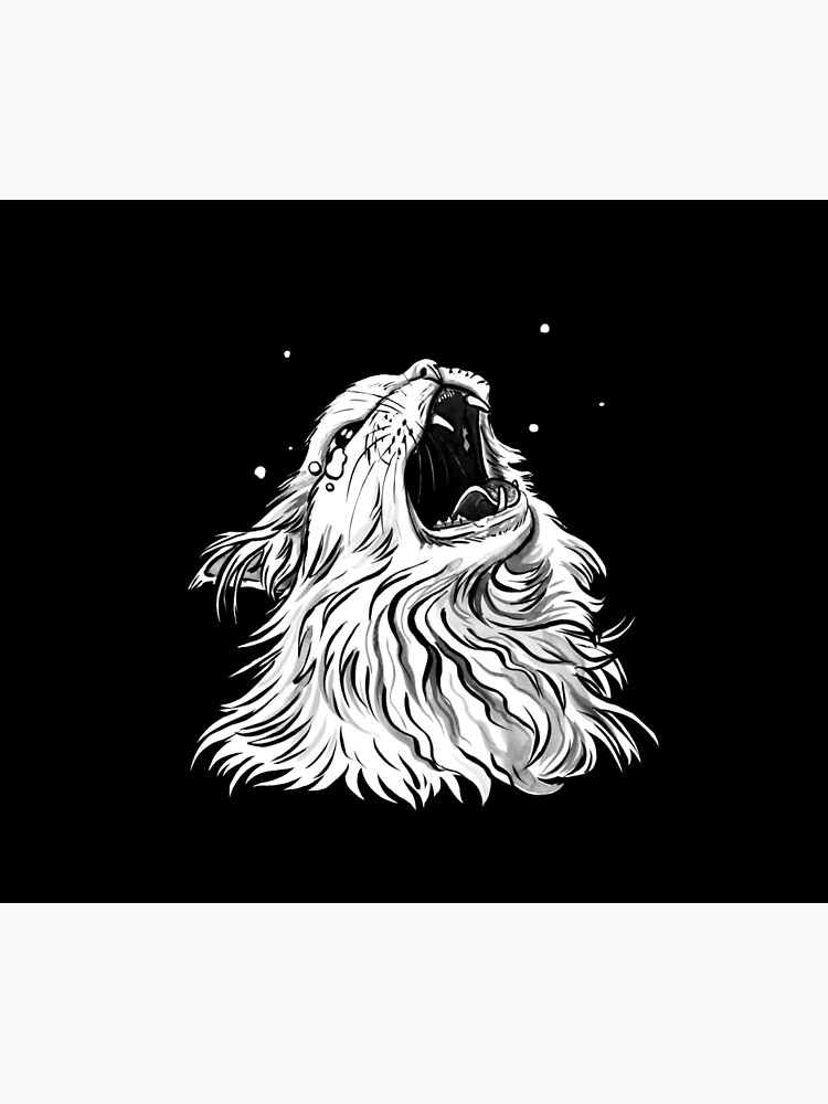 Colors/Black Screaming Thurston Meme Cat Tapestry