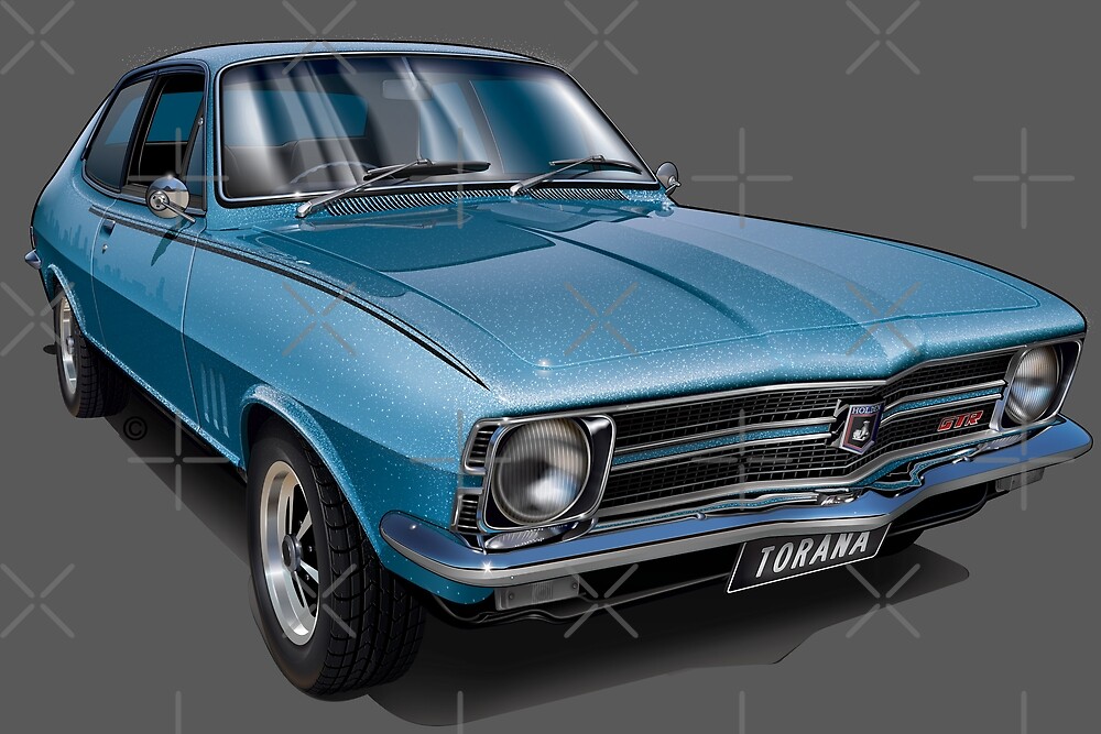 "Illustrated Holden LC GTR Torana - Blue" by tshirtgarage | Redbubble