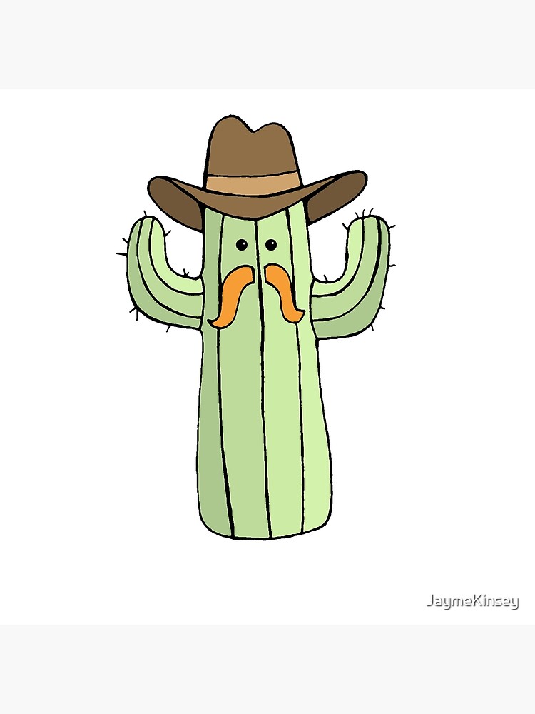 Lámina fotográfica «Vaquero Cactus De Dibujos Animados» de JaymeKinsey ...