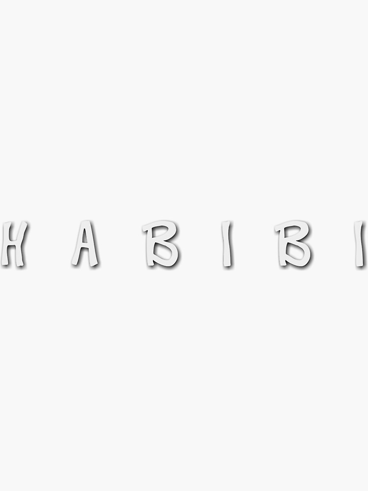 "Habibi Design" Sticker for Sale by MissDewi | Redbubble