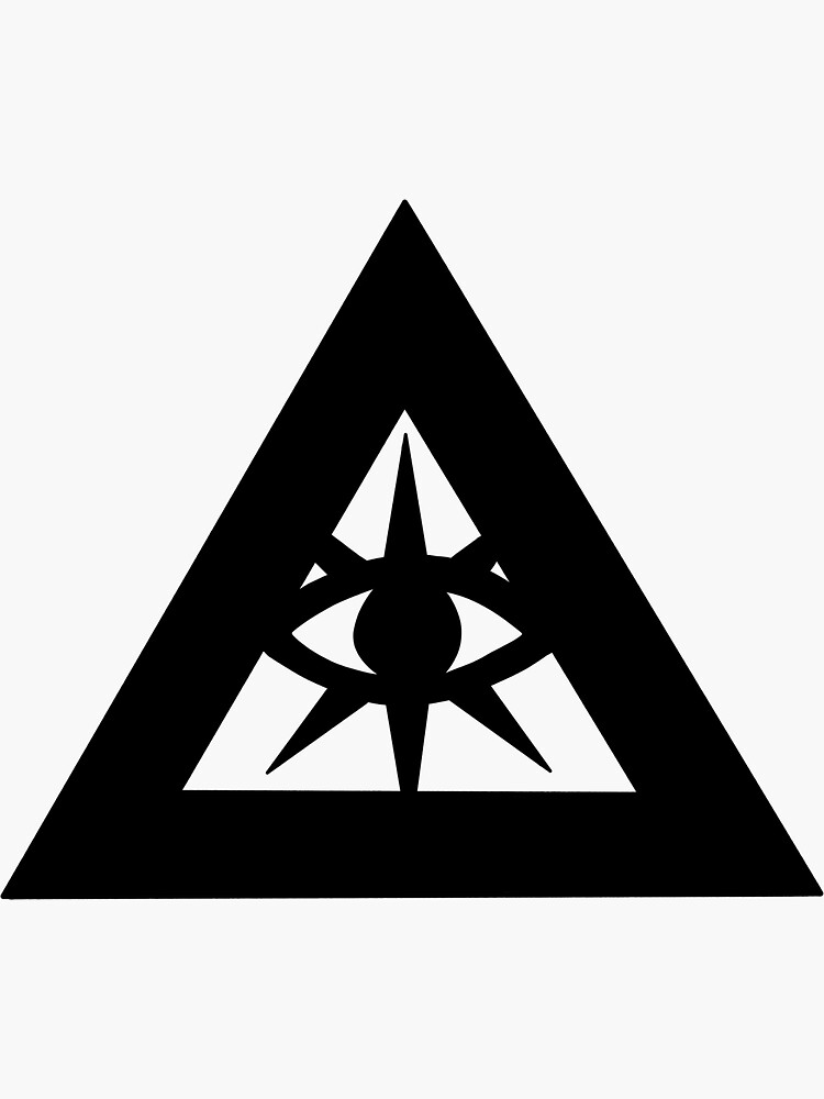 "Simple Illuminati symbol" Sticker by OccultCrow | Redbubble
