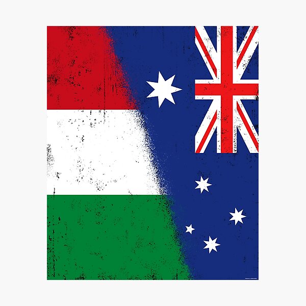 "Australien und Italien Mix, italienische und australische Flaggen ...