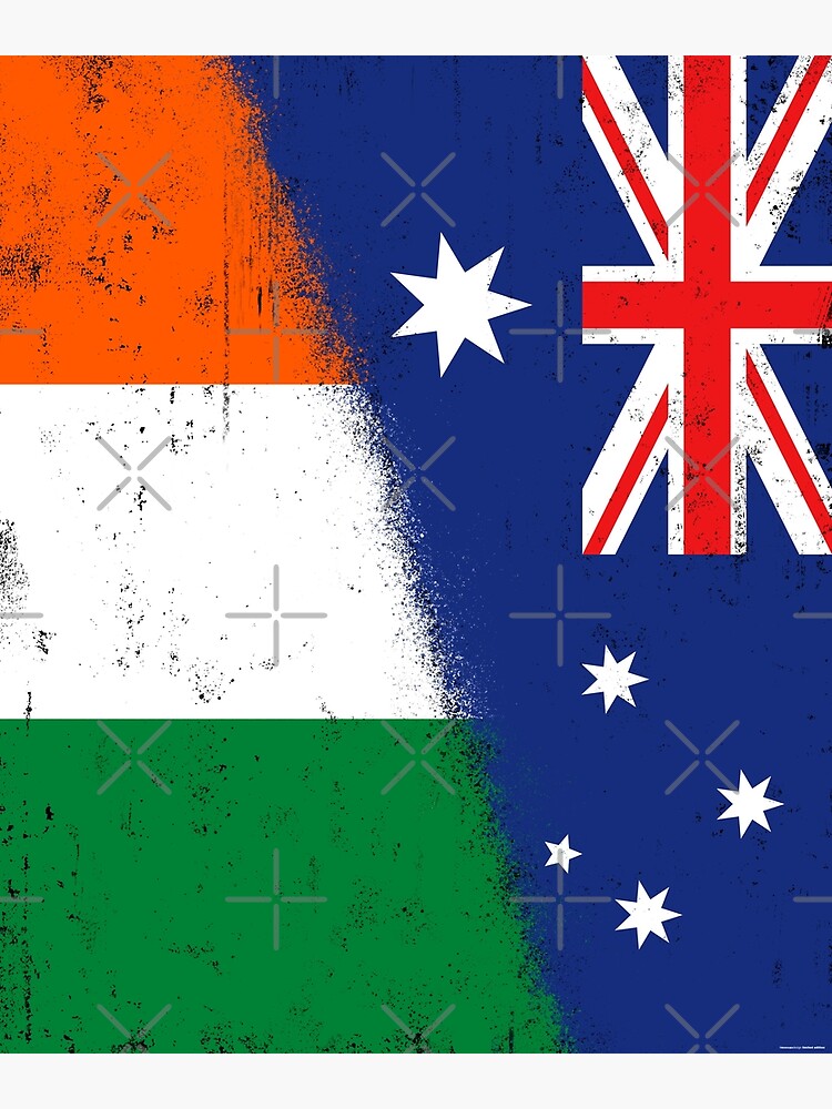 "Australia and Ireland Mix, Irish and Australian Flags" Poster for Sale ...