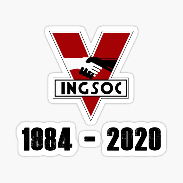 "INGSOC from 1984" Sticker by masterchef-fr | Redbubble