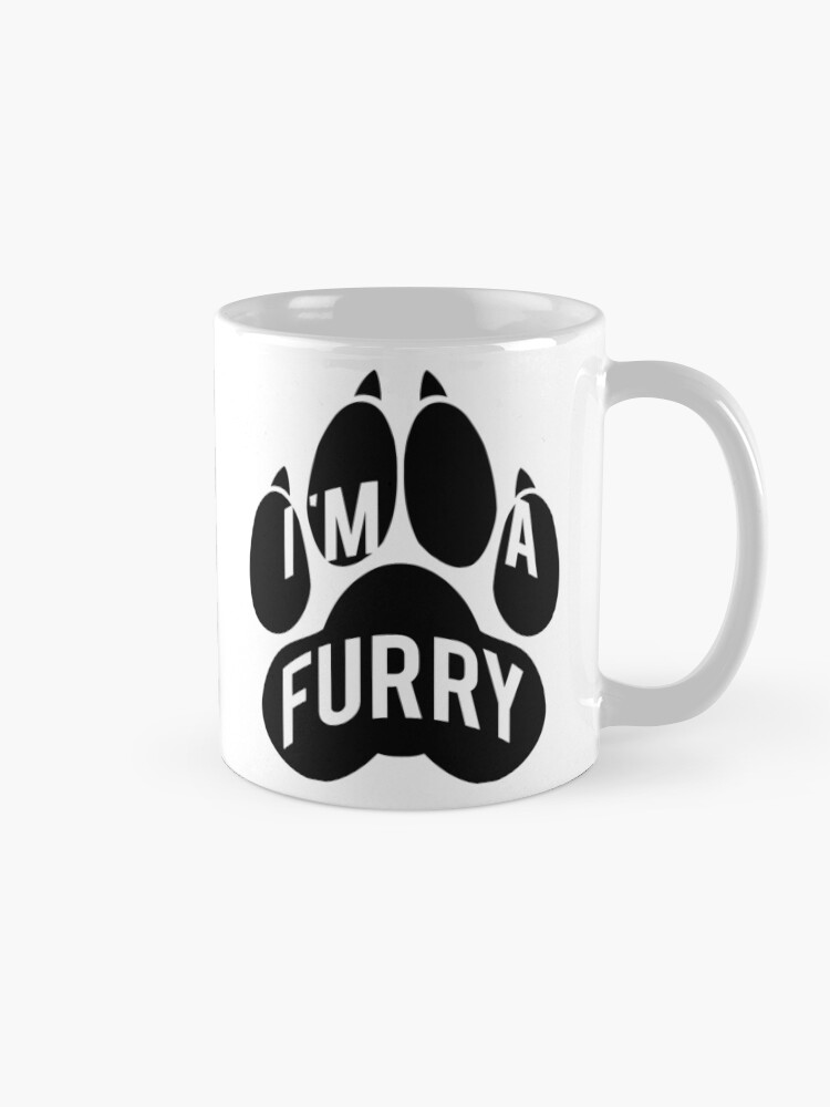 "I'm a Furry -black-" Coffee Mug for Sale by 8Bit-Paws | Redbubble