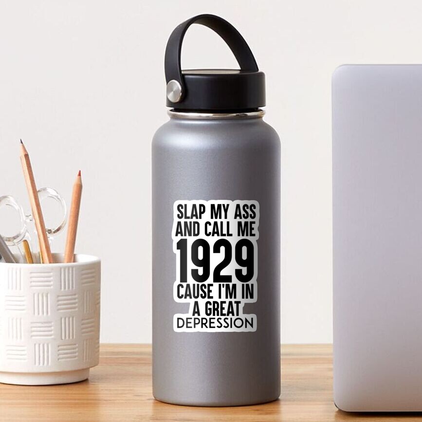 "A Great Depression" Sticker for Sale by artsylab | Redbubble
