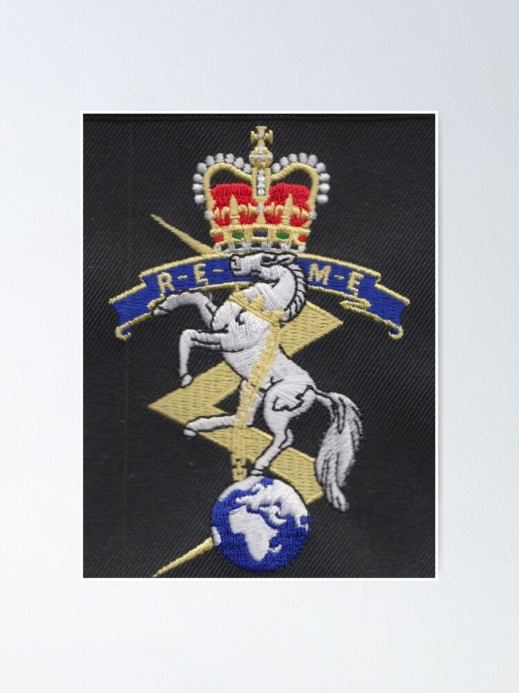 "REME BADGE" Poster for Sale by jonathansteward | Redbubble