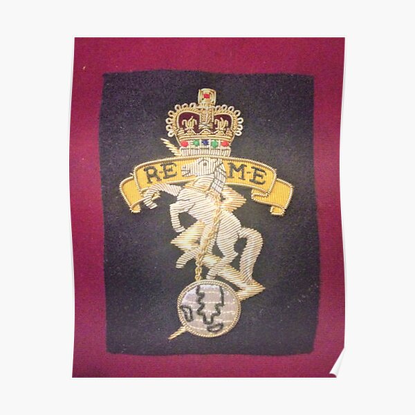 "REME CAP BADGE / INSIGNIA" Poster for Sale by jonathansteward | Redbubble