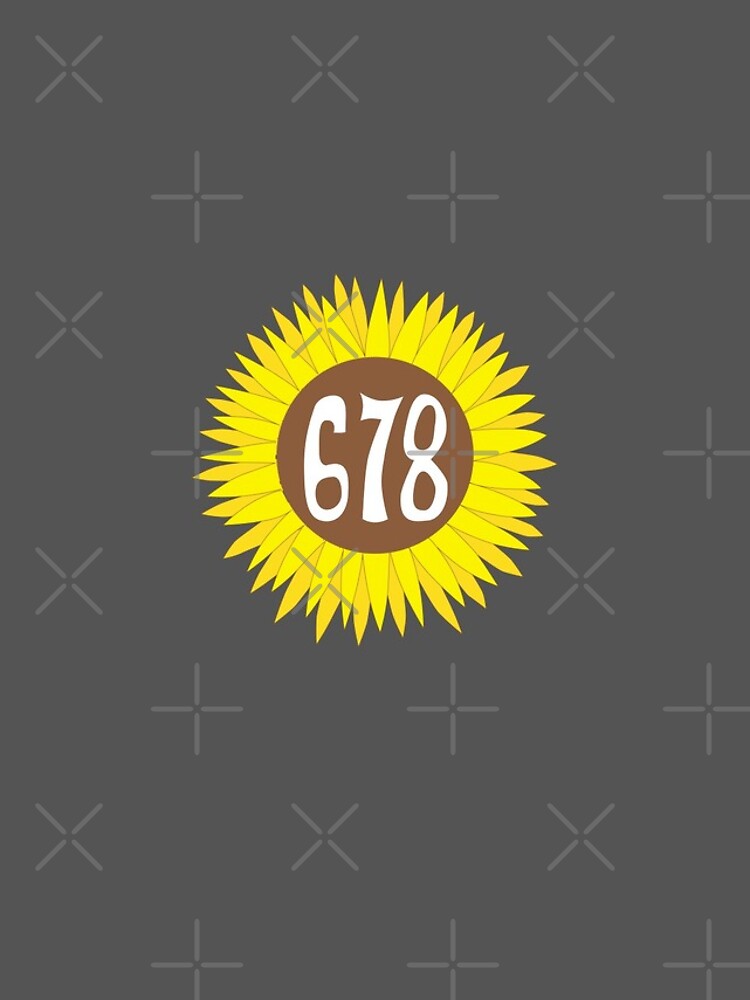 "Hand Drawn Georgia Sunflower 678 Area Code" iPhone Case for Sale by ...