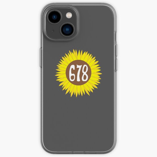 "Hand Drawn Georgia Sunflower 678 Area Code" iPhone Case for Sale by ...