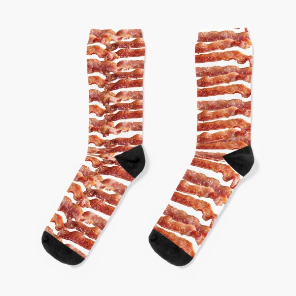 Crispy Bacon Socks | Redbubble