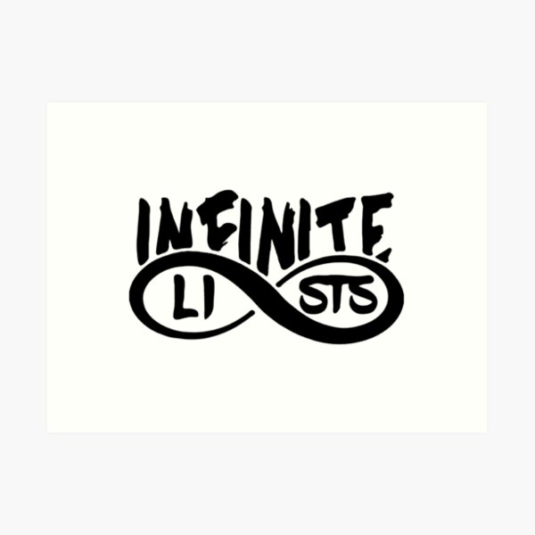 " Infinite lists Merch, Infinite Merch,infinite lists Black logo ...