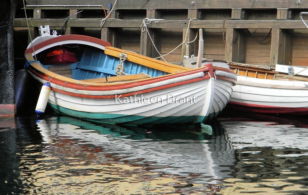"Small Colorful Boat" by Kathleen Brant | Redbubble