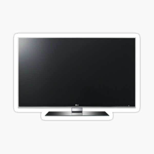 "TV Screen Realistic" Sticker for Sale by HollowBismark | Redbubble