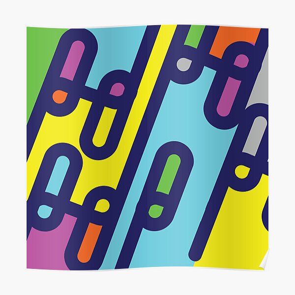 "Pop of color" Poster for Sale by HiFeliciaDesign | Redbubble