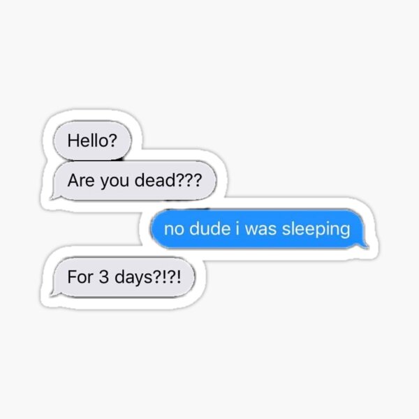 "Text Message Sticker." Sticker by MartyBlue | Redbubble