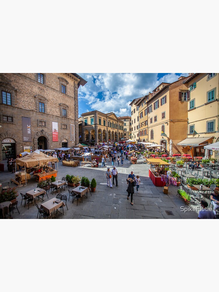 "Piazza Signorelli in Cortona" Sticker for Sale by SpikeFlutie | Redbubble