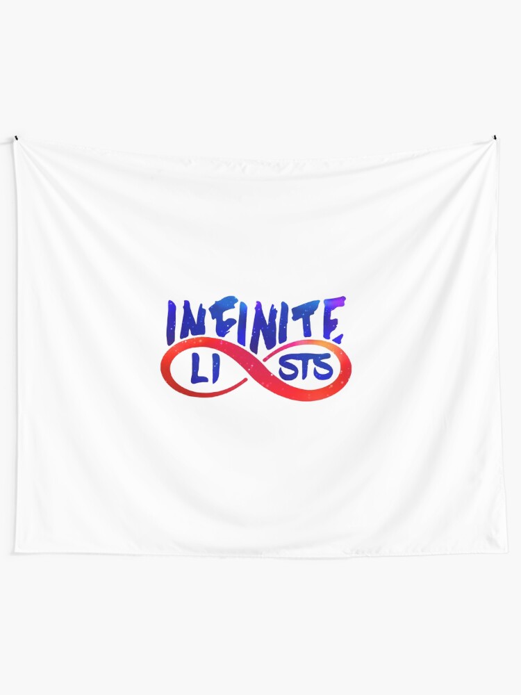 "Infinite lists Merch, Infinite Merch,infinite lists logo,infinite,Red ...