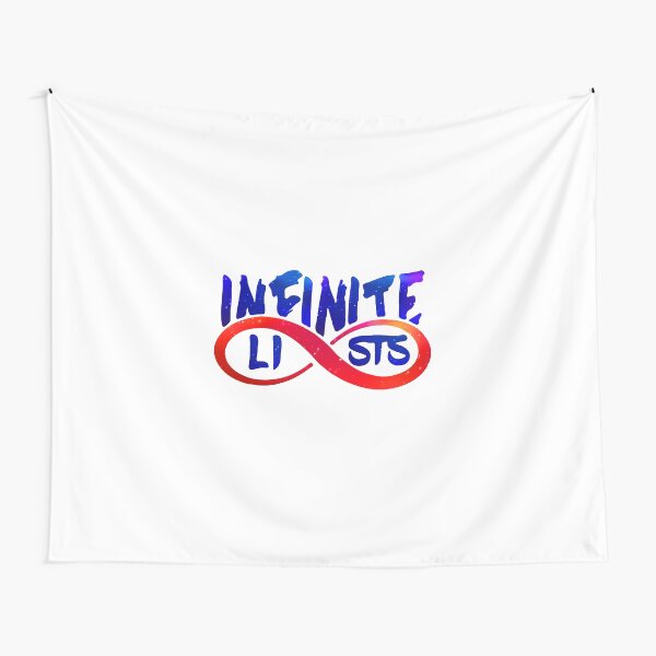 "Infinite lists Merch, Infinite Merch,infinite lists logo,infinite,Red ...