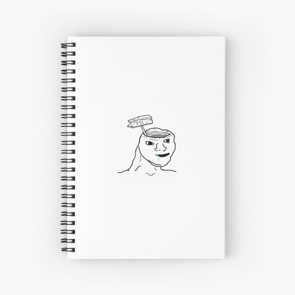"Bottomless Pit Brainlet Wojak Meme Sticker" Sticker for Sale by ...