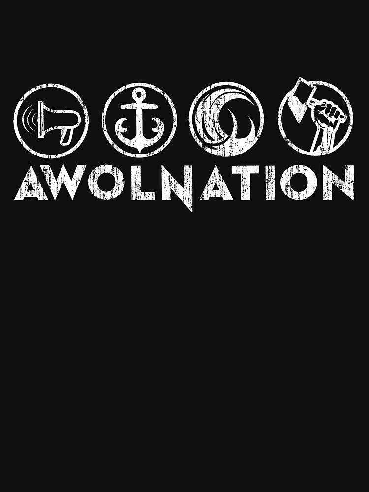"awolnation logo tour 2020 black mendagri" T-shirt for Sale by ...