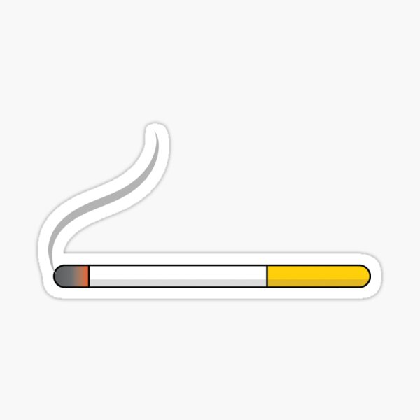 "Cigarette" Sticker for Sale by Pen2pixels | Redbubble