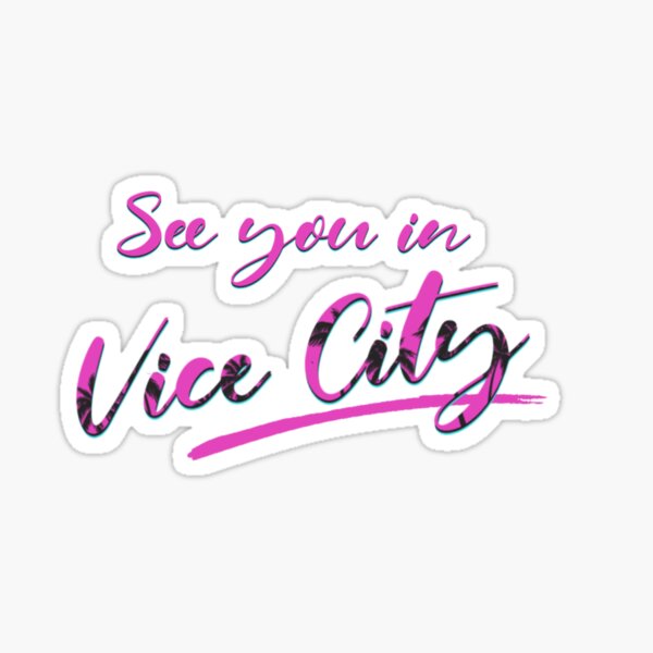 Gta Vice City Stickers | Redbubble