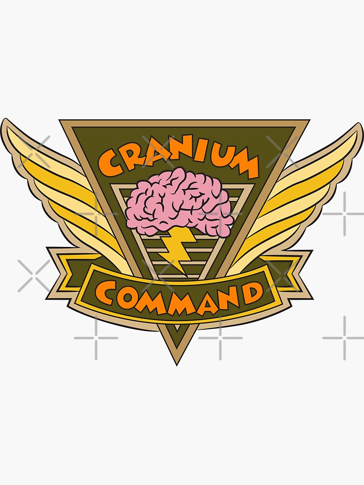 "Cranium Command logo green" Sticker by Figmentwdw1982 | Redbubble