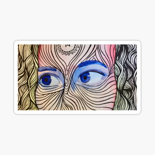 "Inquisitive" Sticker for Sale by SawyerBrown | Redbubble