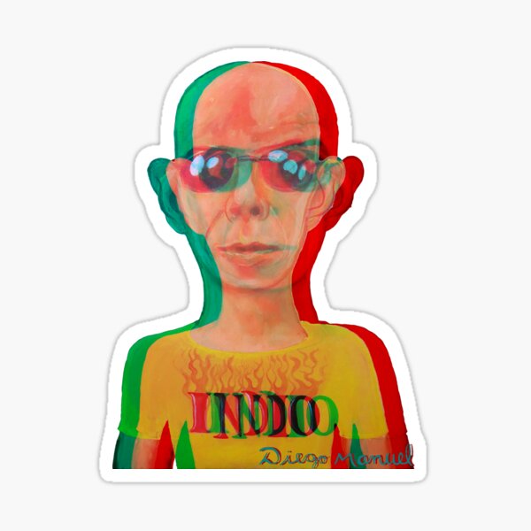 Pegatina « Indio rockstar 3d» de diegomanuel | Redbubble
