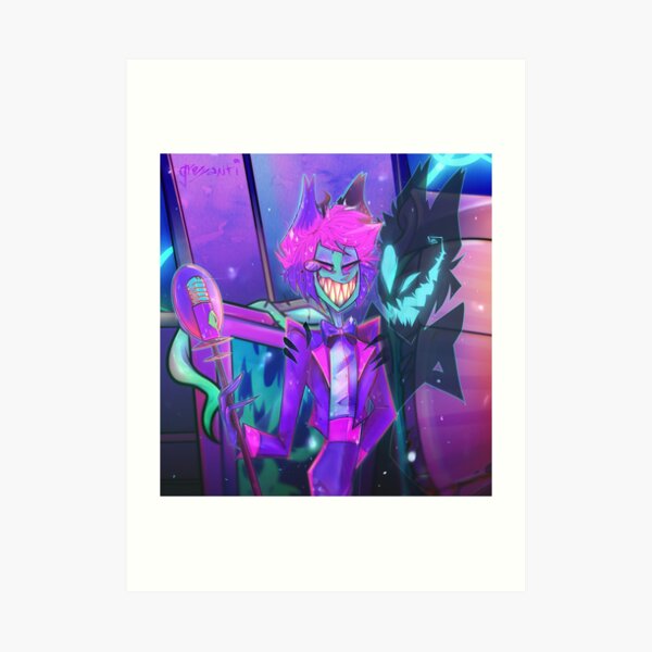 "Neon Alastor" Art Print for Sale by artistroxychan | Redbubble