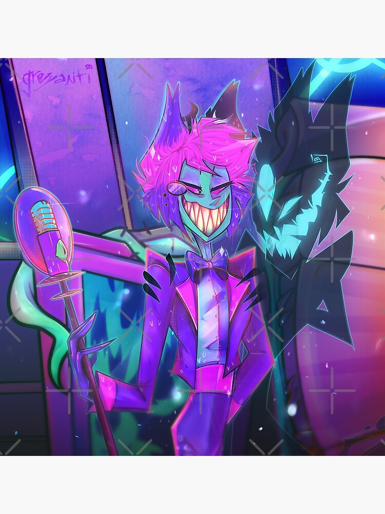 "Neon Alastor" Art Print for Sale by artistroxychan | Redbubble
