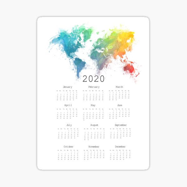 Calendar 2020 Stickers | Redbubble