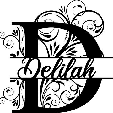 "Personalized Name Monogram D - Delilah - Letter D" Metal Print for ...