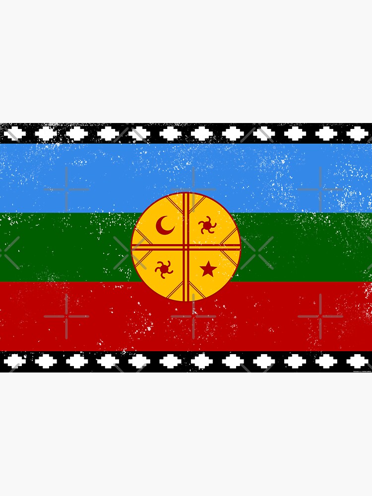 Sticker « Bandera Mapuche, drapeau mapuche, peuples autochtones du ...