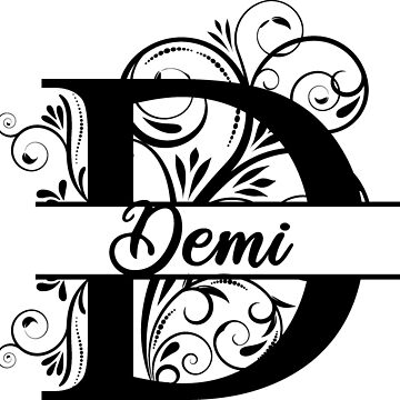"Personalized Name Monogram D - Demi - Letter D" Photographic Print for ...