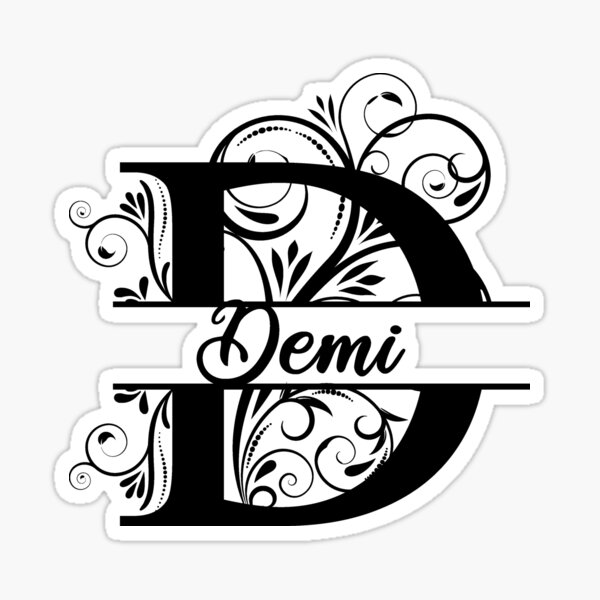 "Personalized Name Monogram D - Demi - Letter D" Sticker for Sale by ...
