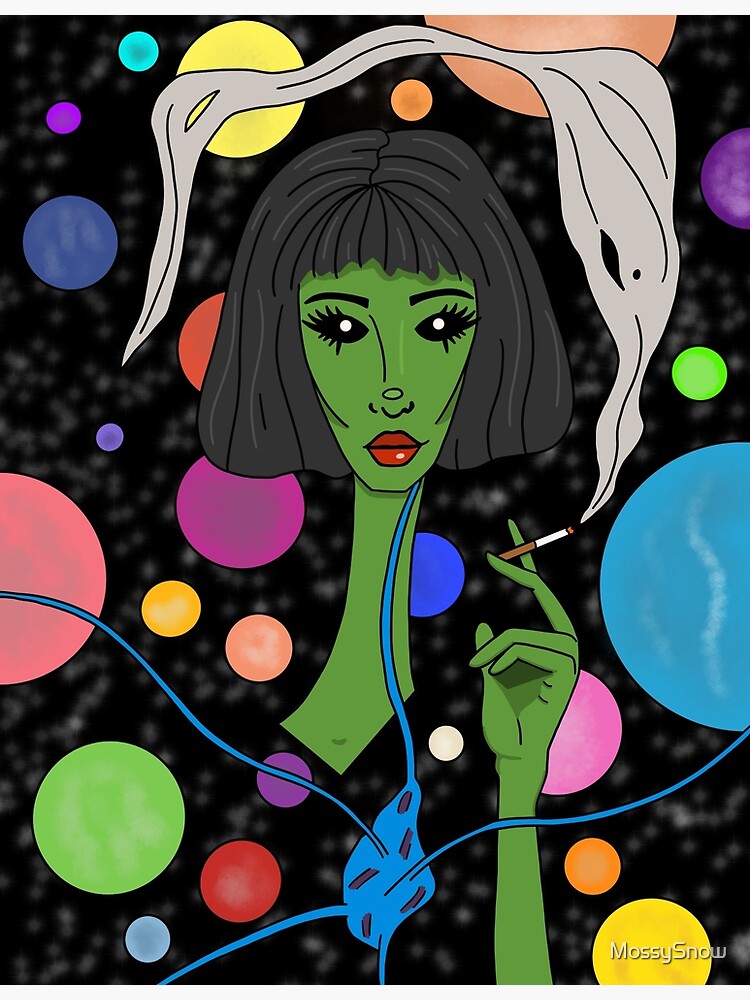 "Alien Lady" Poster by MossySnow | Redbubble