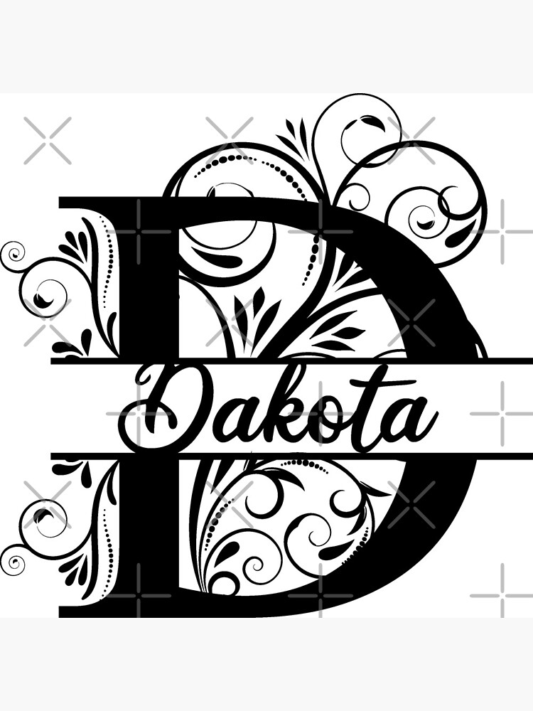 "Personalized Name Monogram D - Dakota - Letter D" Photographic Print ...