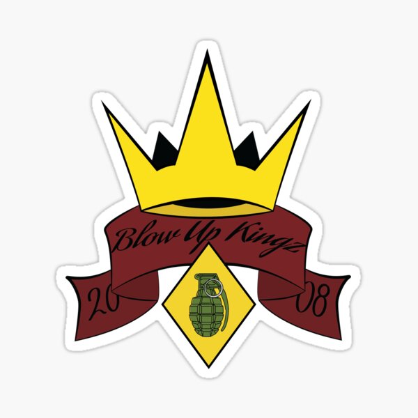 "Blowup kingz crew crown" Sticker for Sale by IllegalMovement | Redbubble