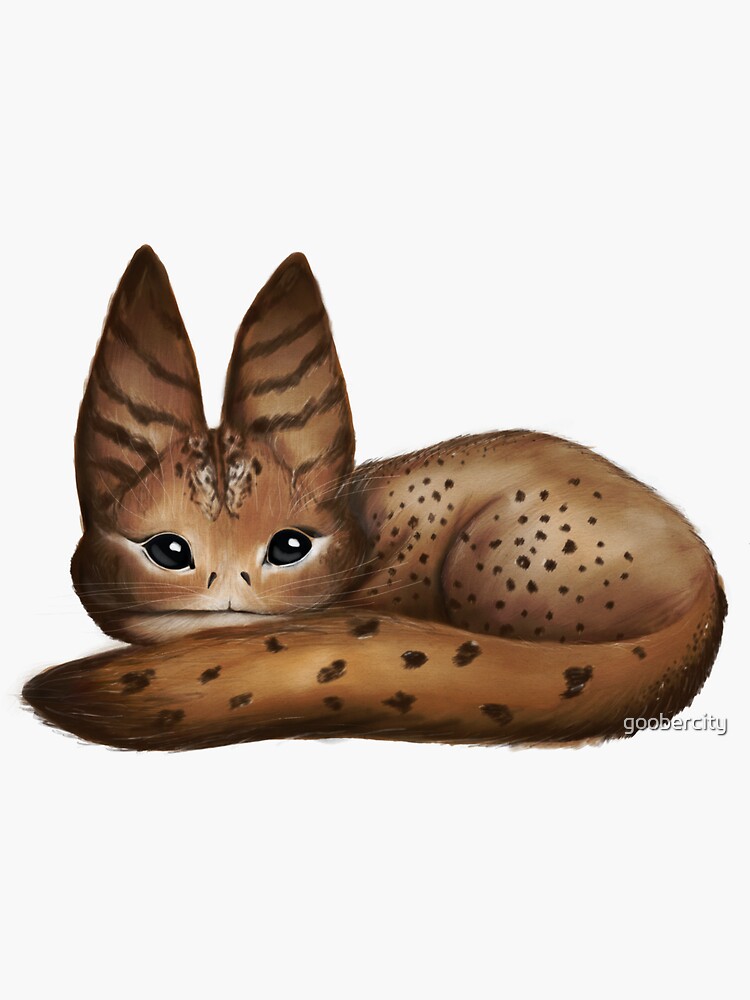 "Loth Cat Illustration" Sticker for Sale by goobercity | Redbubble